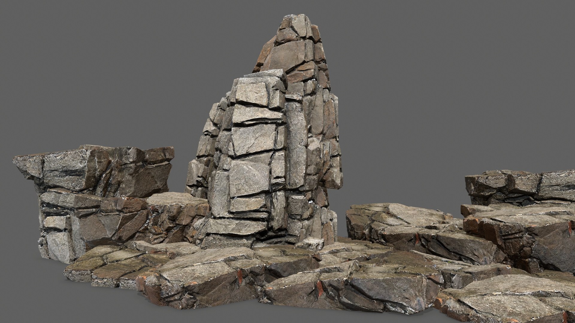 3D Cliff Rocks - TurboSquid 2209247