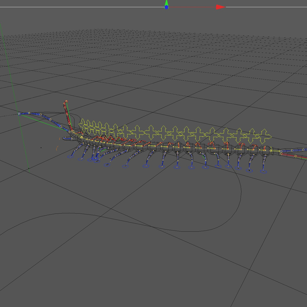 3d Centipede Dynamic Ik Model
