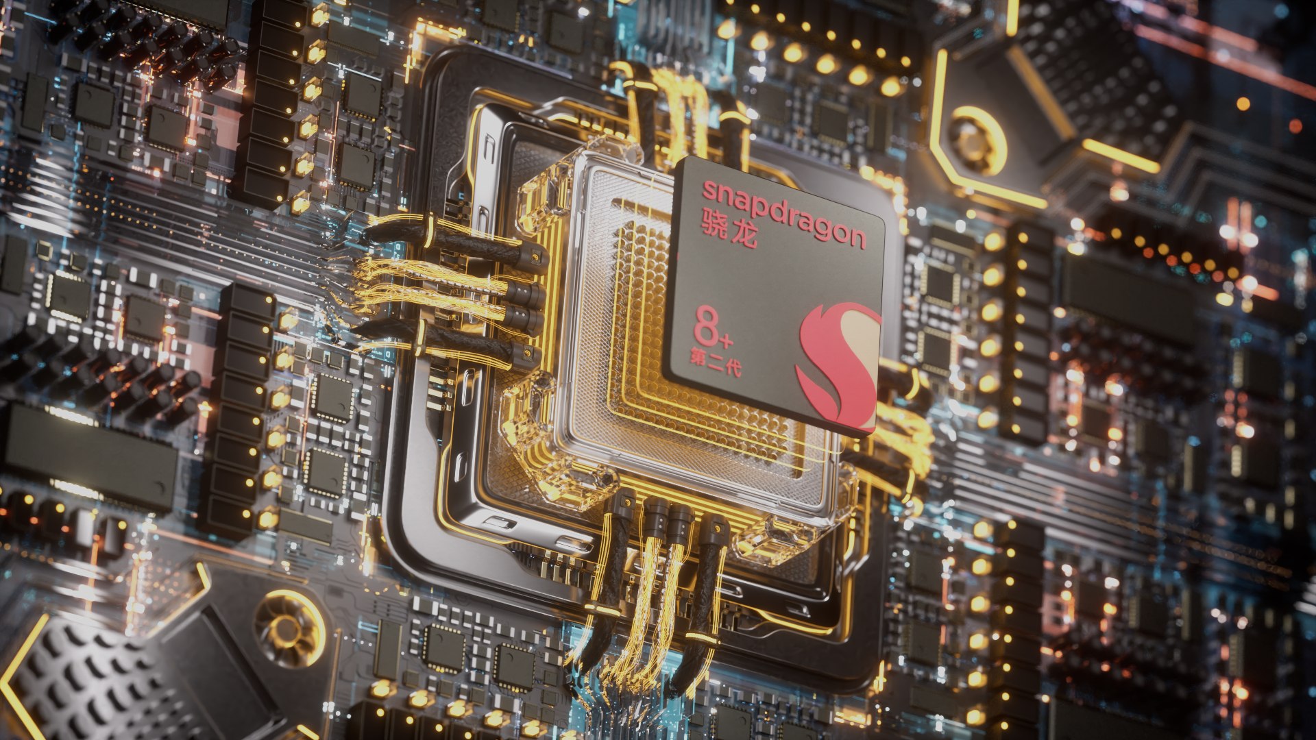 C4D Octane CPU Chip Core Capacitance Scifi Circuit Board 3D Model ...