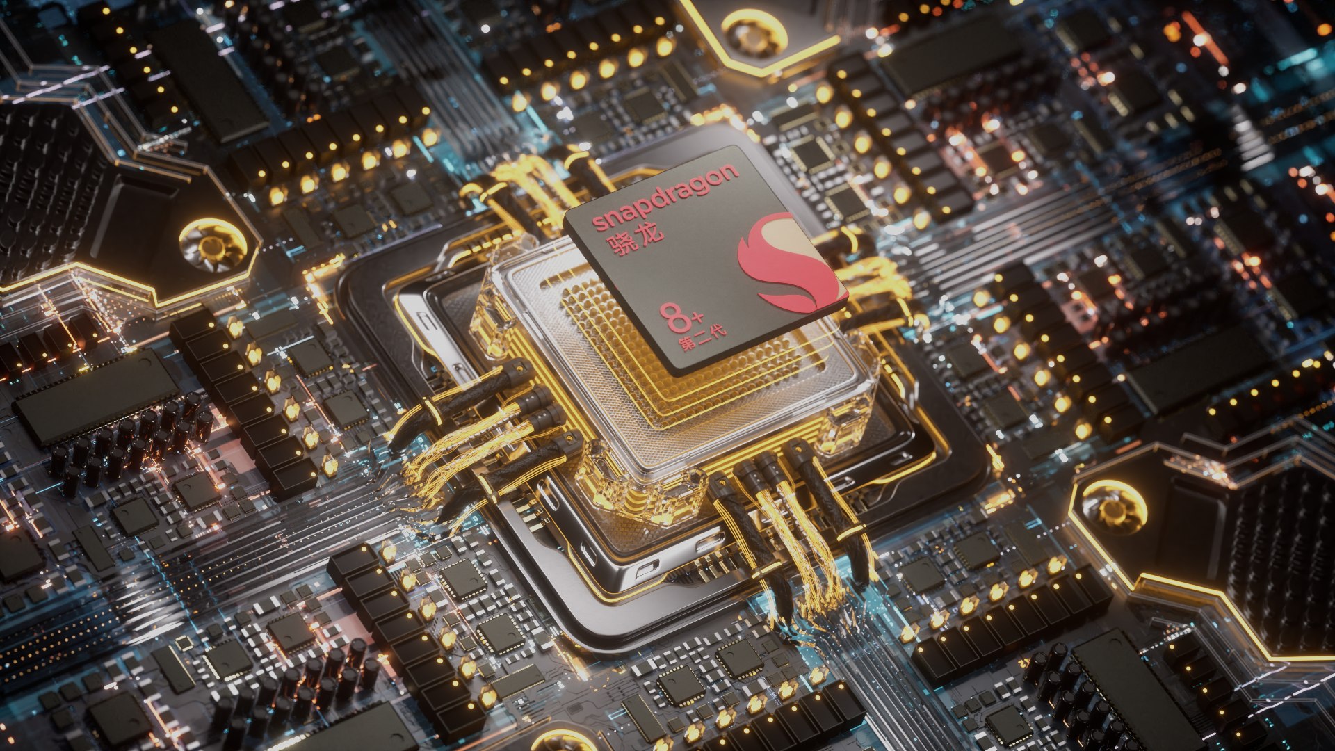 C4D Octane CPU Chip Core Capacitance Scifi Circuit Board 3D Model ...