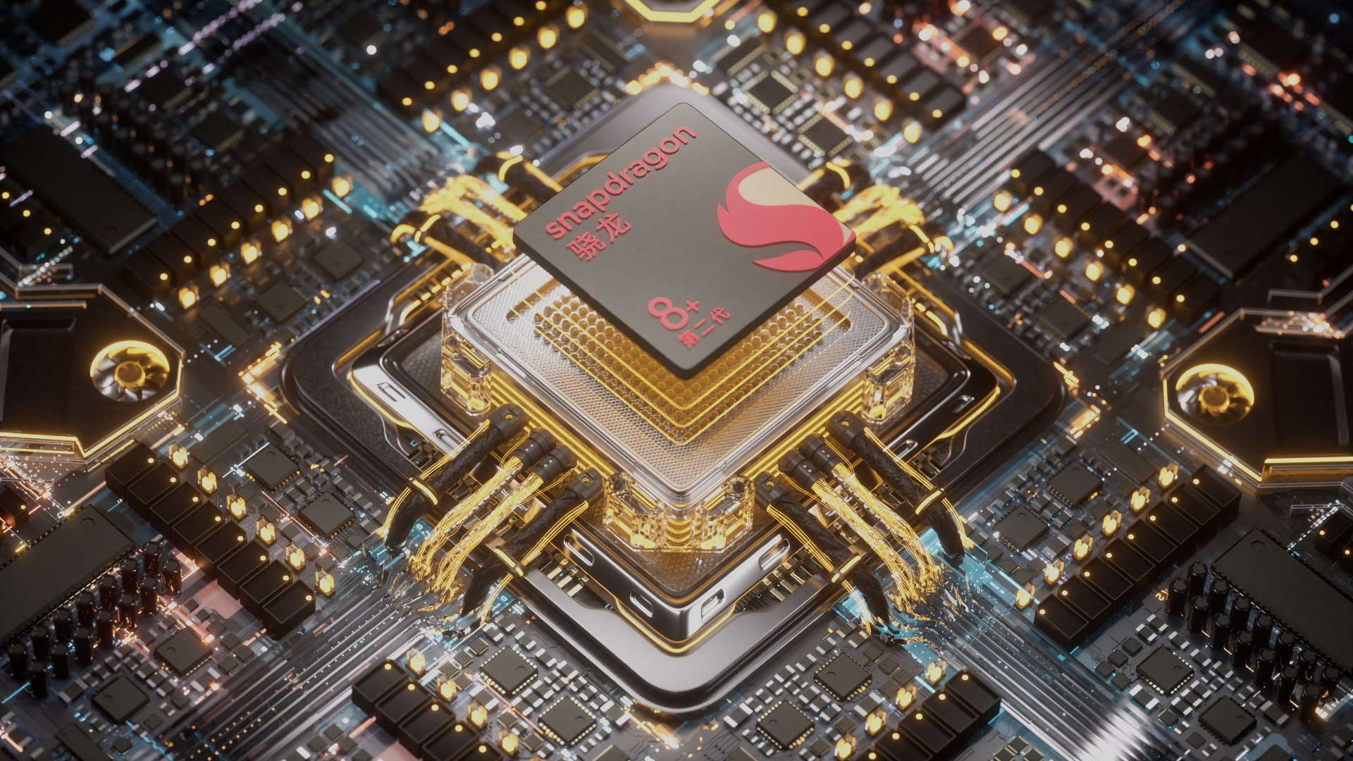 C4D Octane CPU Chip Core Capacitance Scifi Circuit Board 3D Model ...