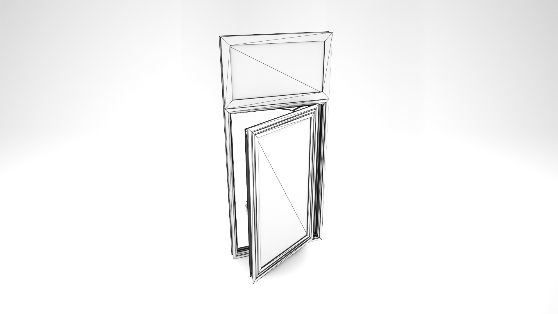 Aluminium Window 3D Model - TurboSquid 2000089