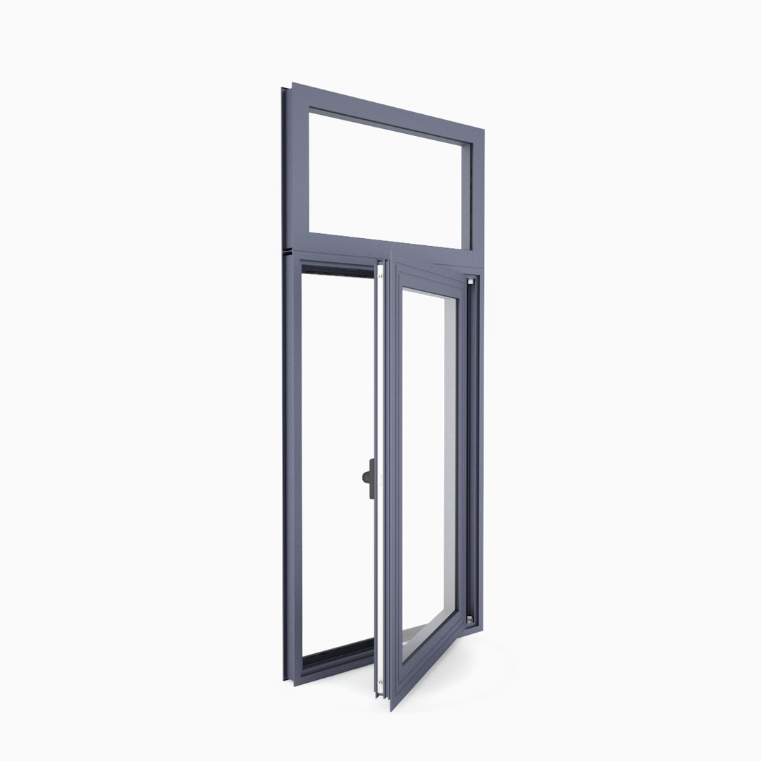 Aluminium window 3D model - TurboSquid 2000089