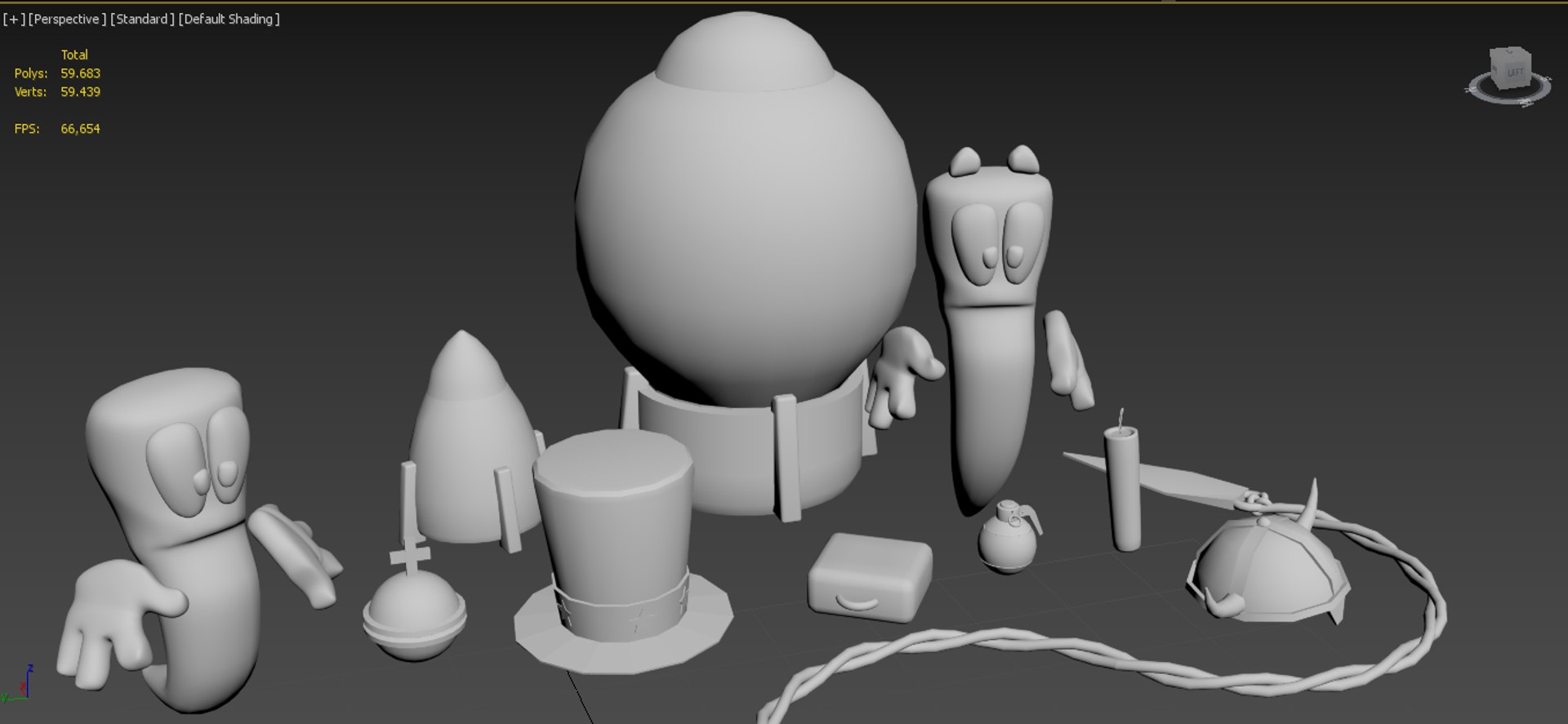 3D Games Worms Model - TurboSquid 1346261