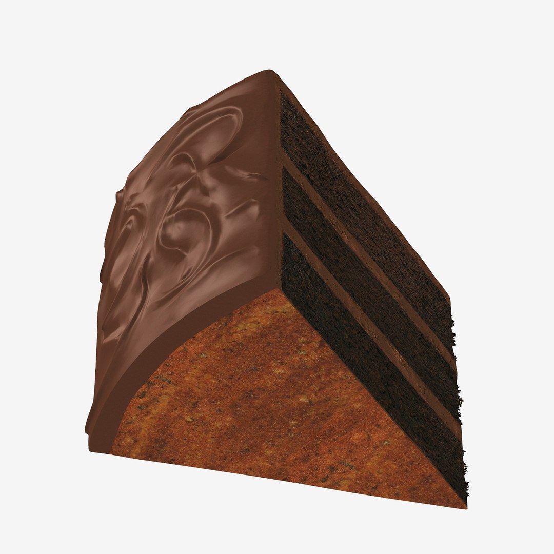 3d model slice cake