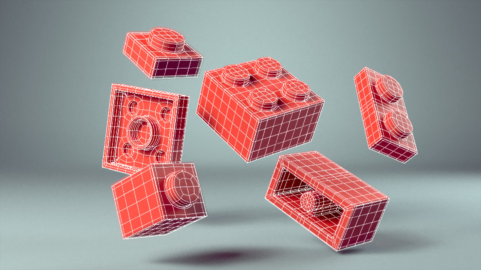 Basic Lego Cubes Bricks 3D Model - TurboSquid 1717544