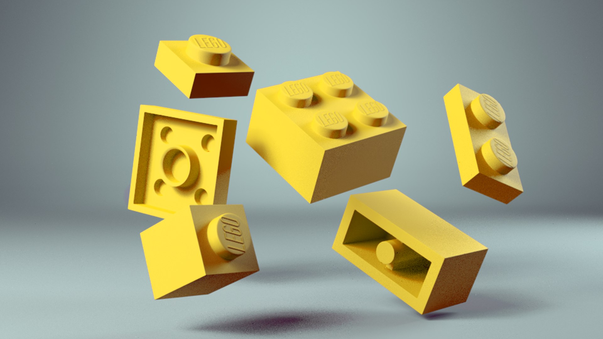 Basic Lego Cubes Bricks 3D Model - TurboSquid 1717544