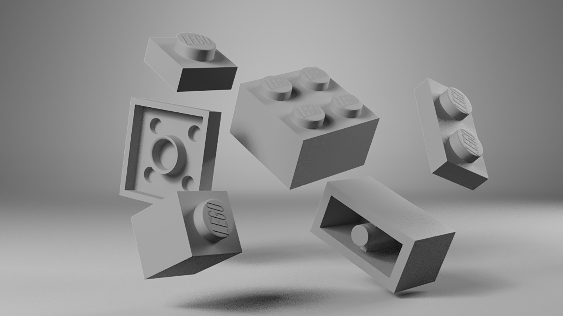 Basic Lego Cubes Bricks 3D Model - TurboSquid 1717544