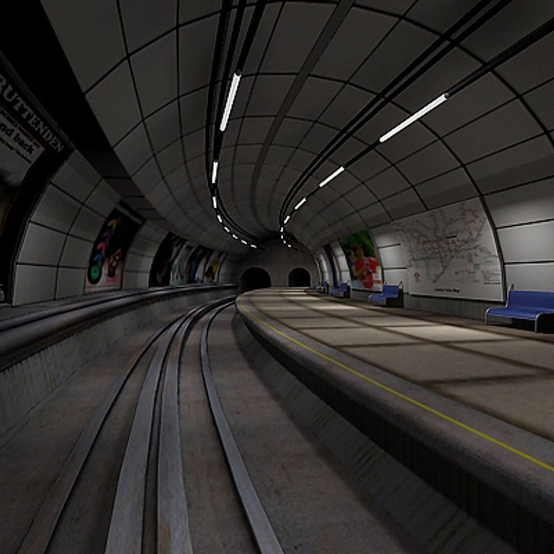3d Model Underground Platform