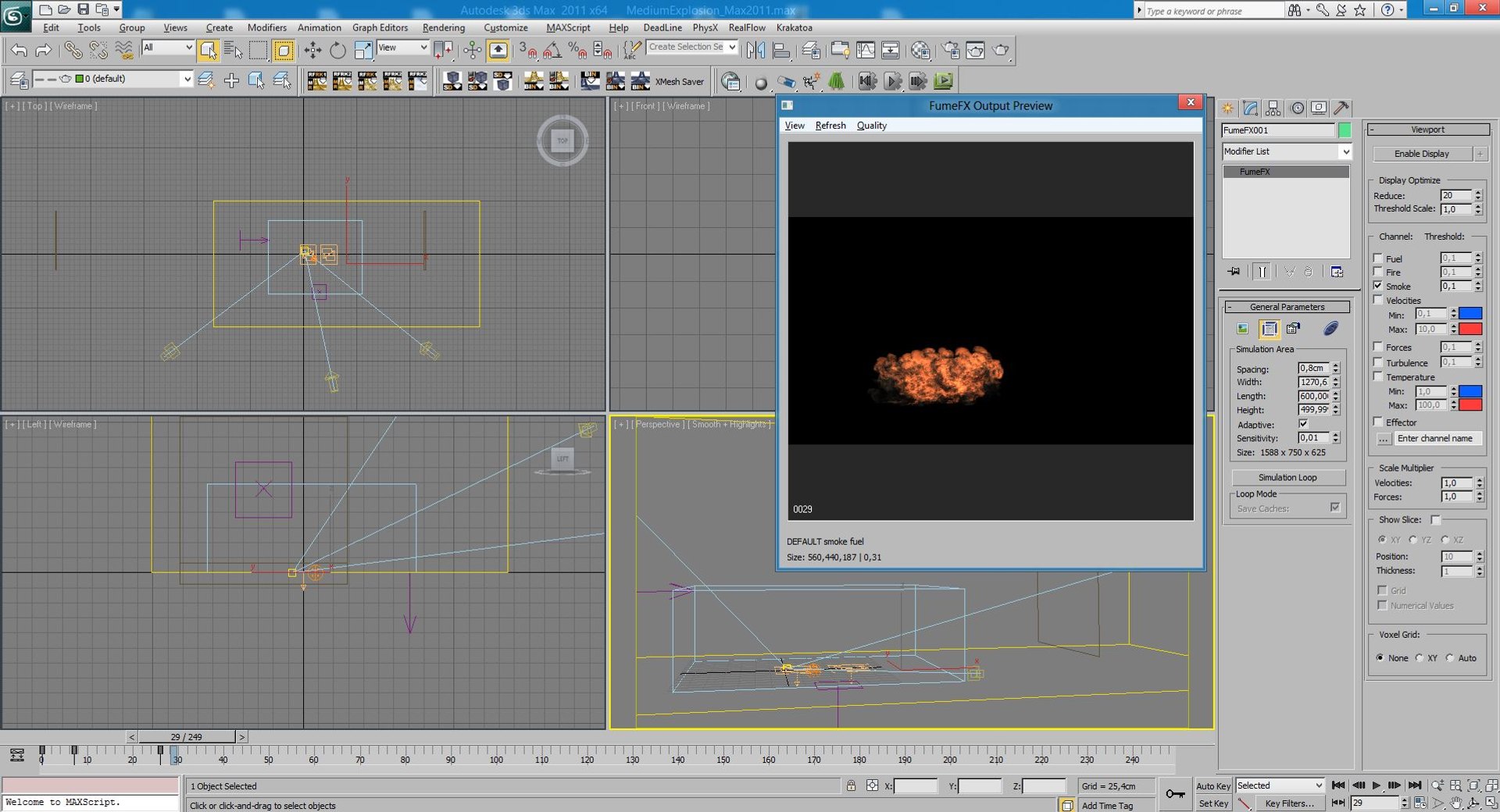 simulate fumefx - fume max