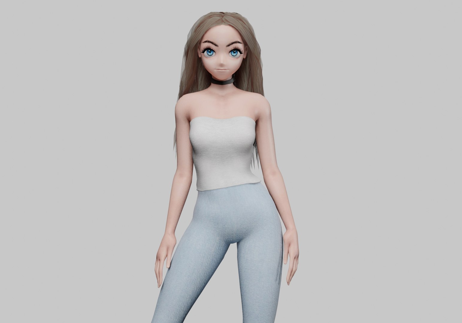 Anime Standard Girl V34179 3D - TurboSquid 2270352