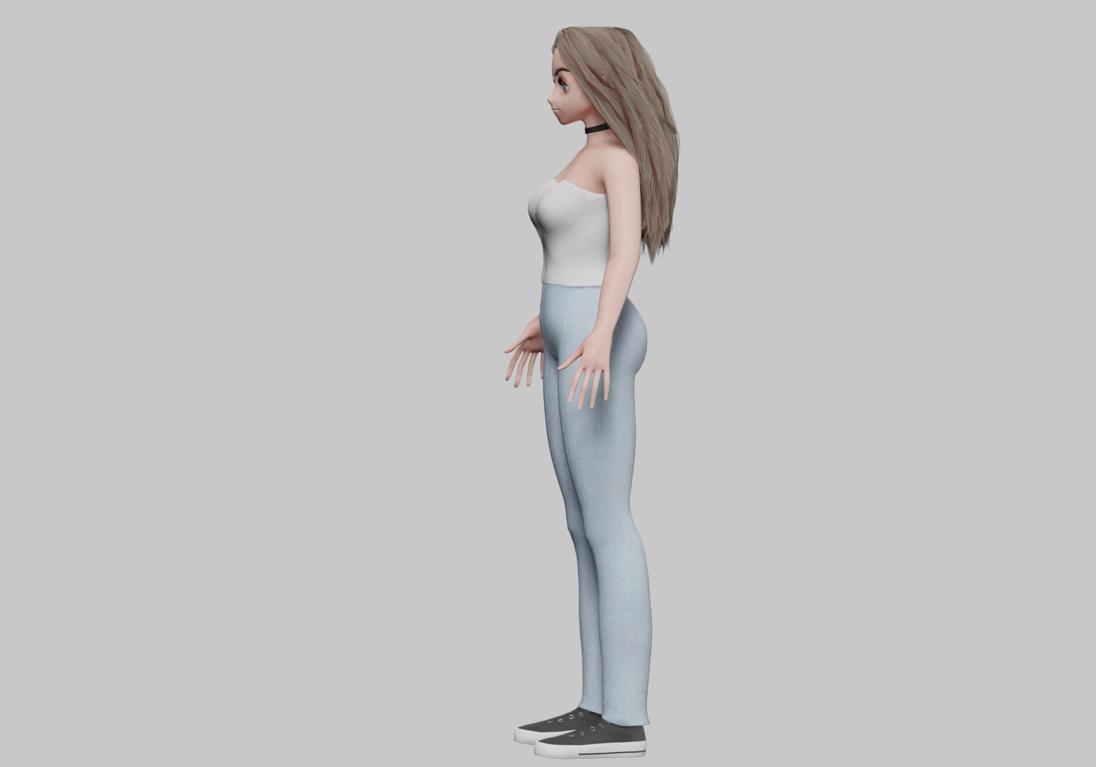 Anime Standard Girl V34179 3D - TurboSquid 2270352