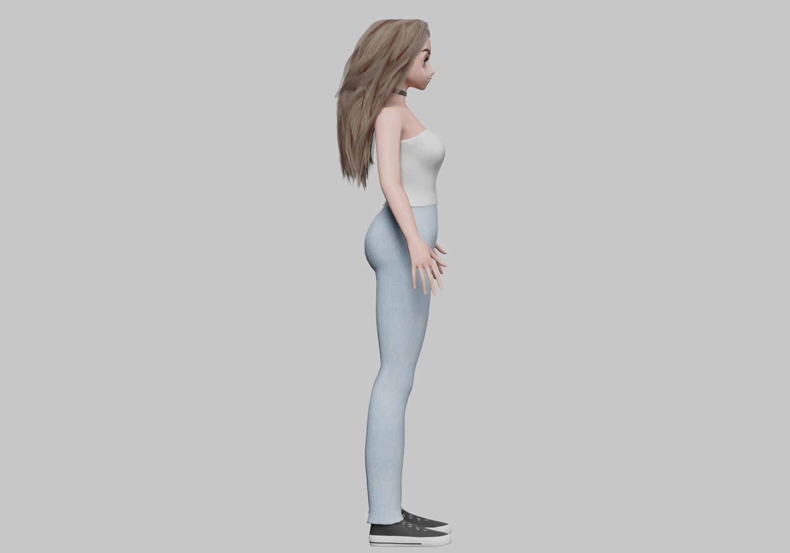 Anime Standard Girl V34179 3D - TurboSquid 2270352