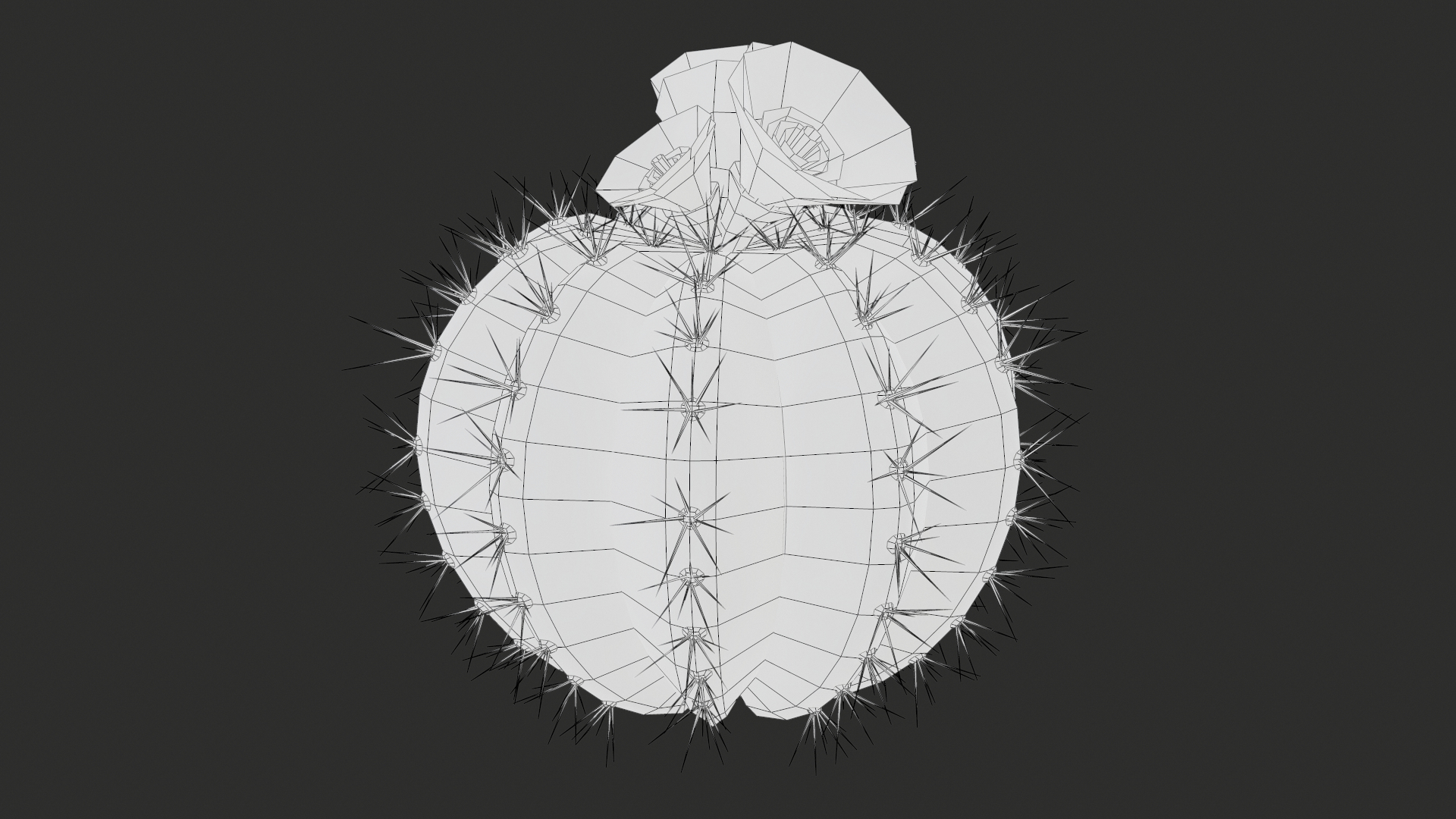 Medium Balloon Cactus Blooming PBR 3D model - TurboSquid 2069576