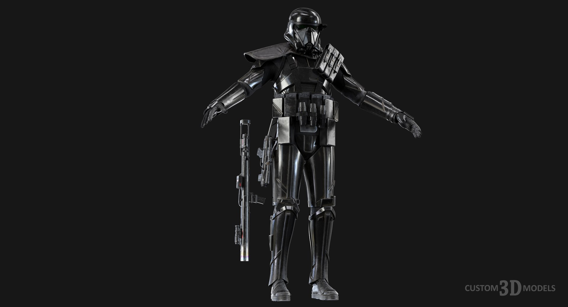 3d Model Rigged Death Trooper
