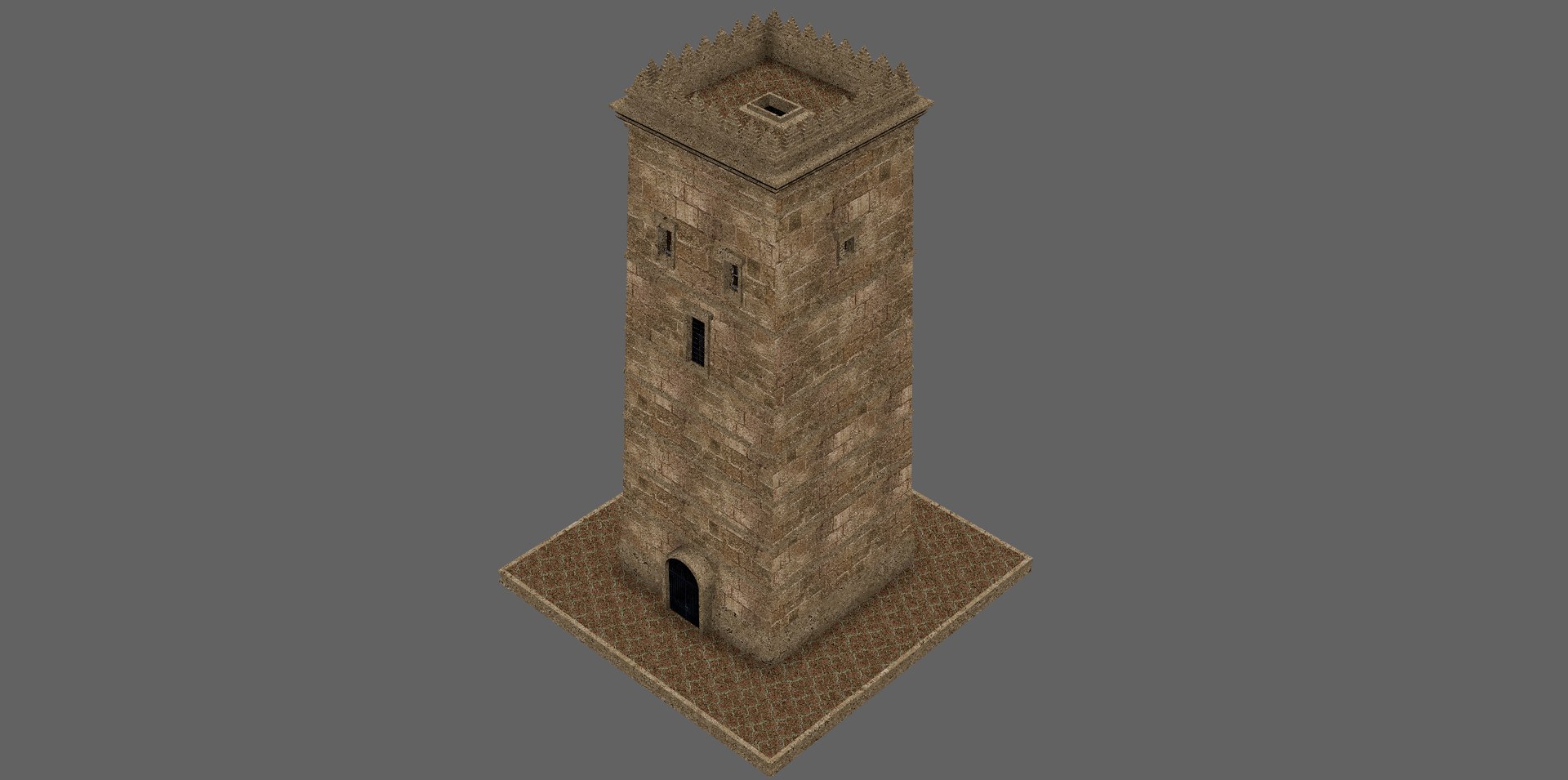 Free Ancient Tower Model - TurboSquid 2294629