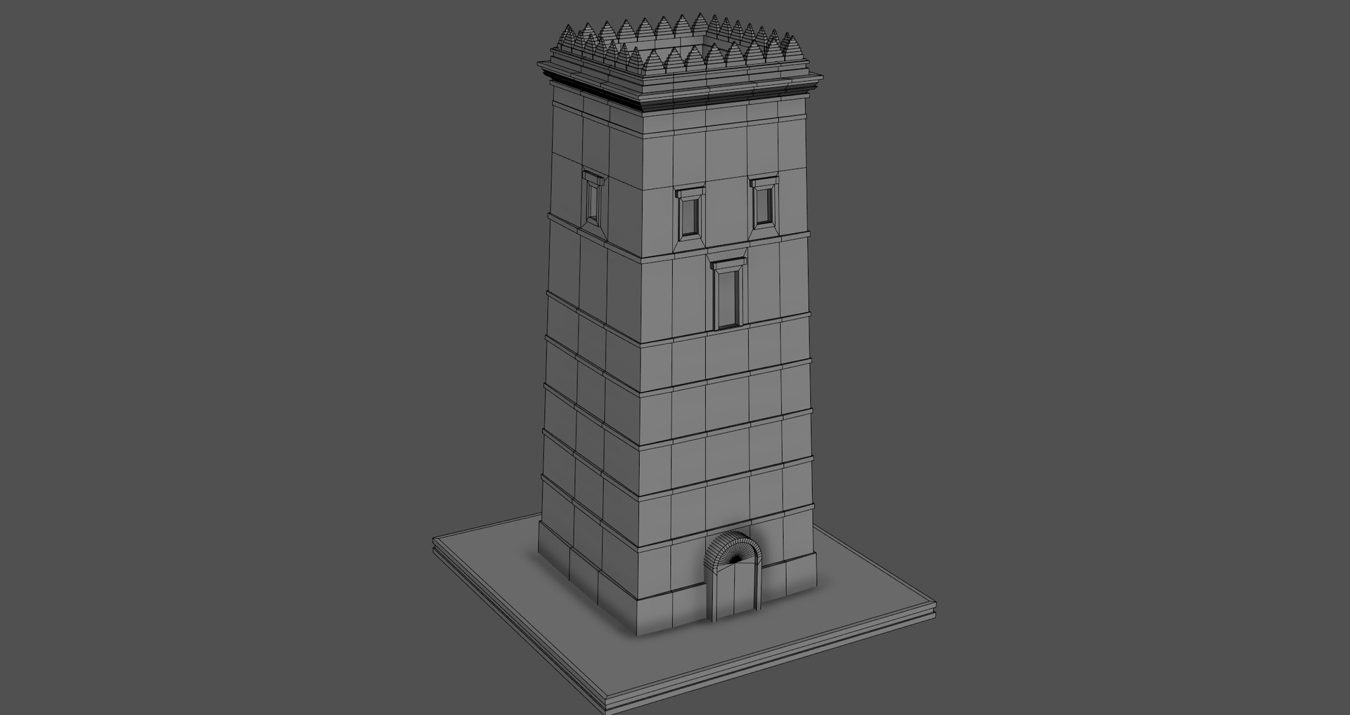 Free Ancient Tower Model - TurboSquid 2294629
