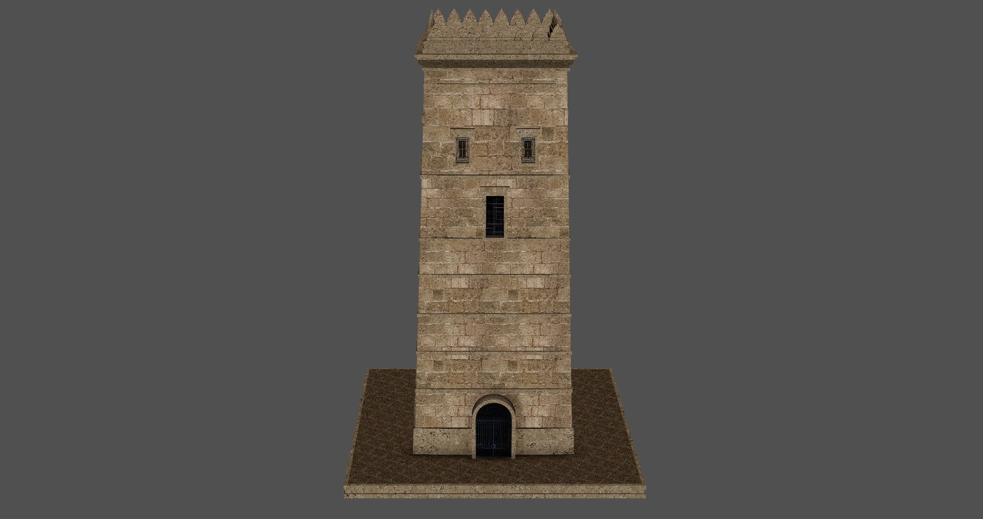 Free Ancient Tower Model - TurboSquid 2294629