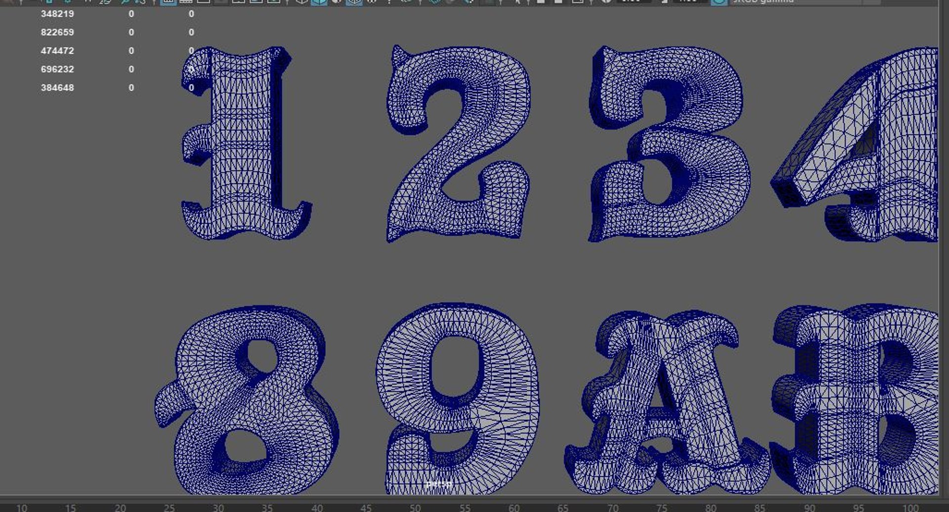 Cool Alphabet Font 3D Model 3D Model - TurboSquid 2336082