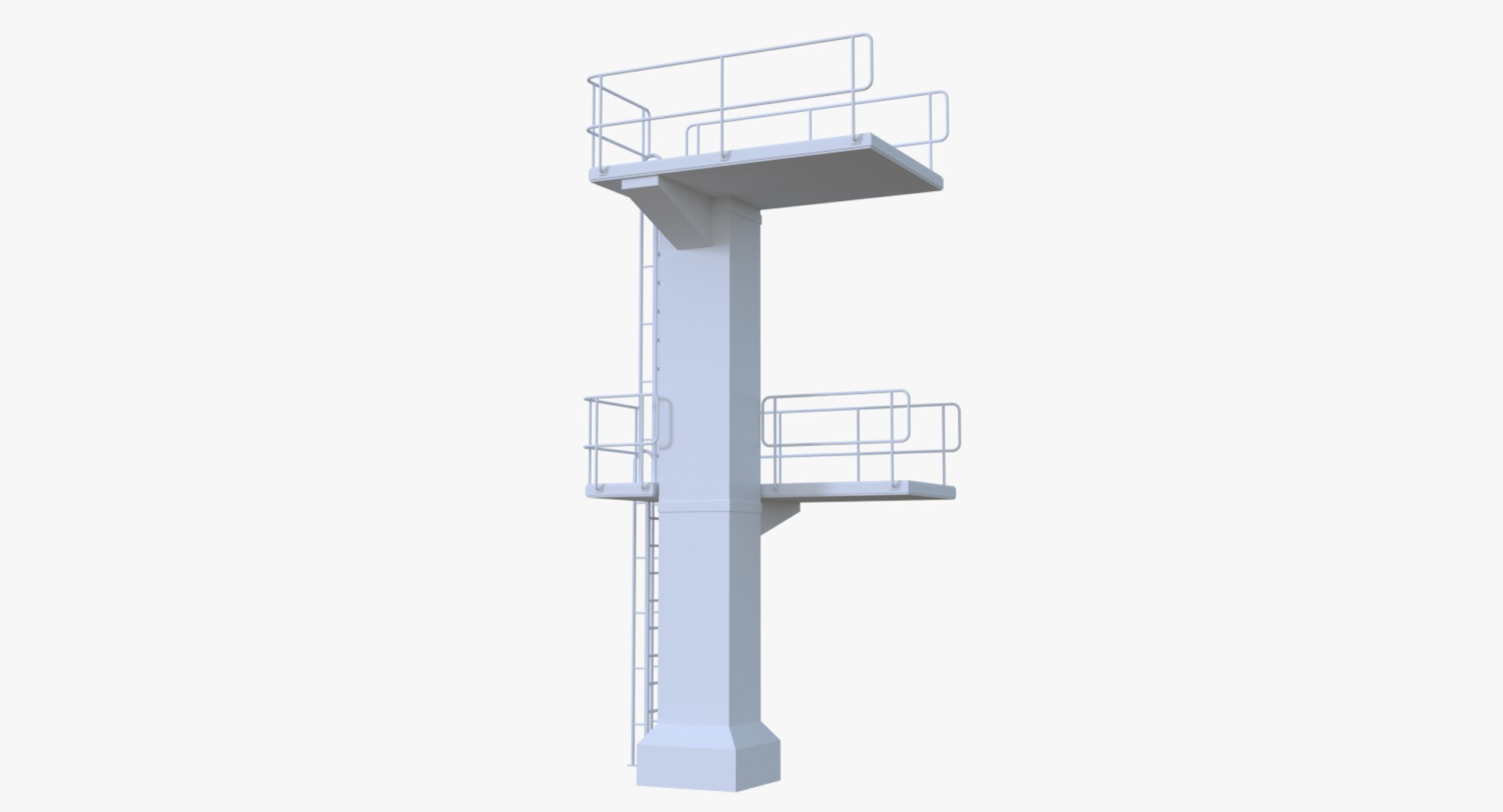 diving tower obj