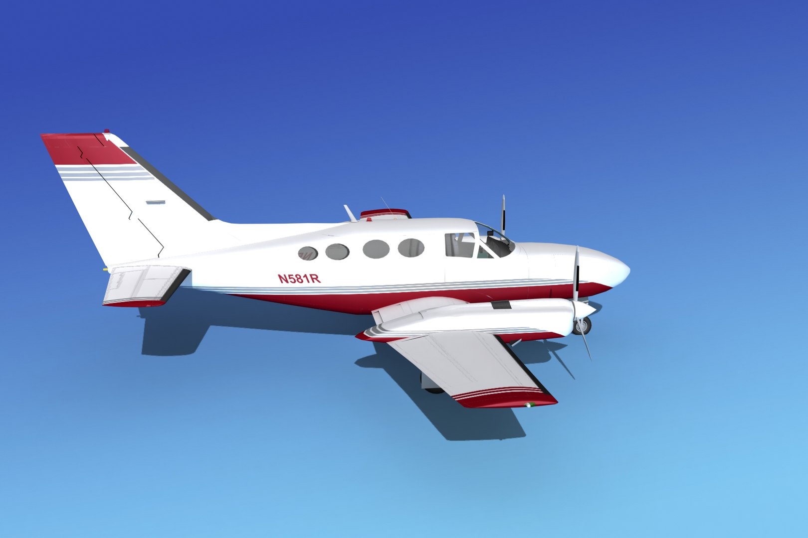 3d Model Scale Cessna 421 Golden Eagle