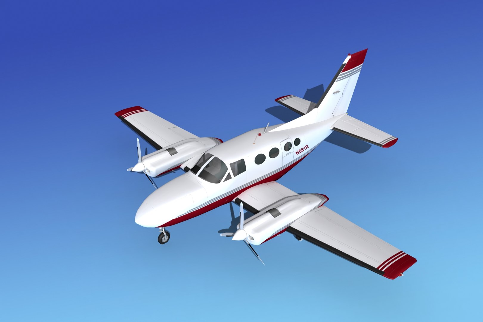 3d Model Scale Cessna 421 Golden Eagle