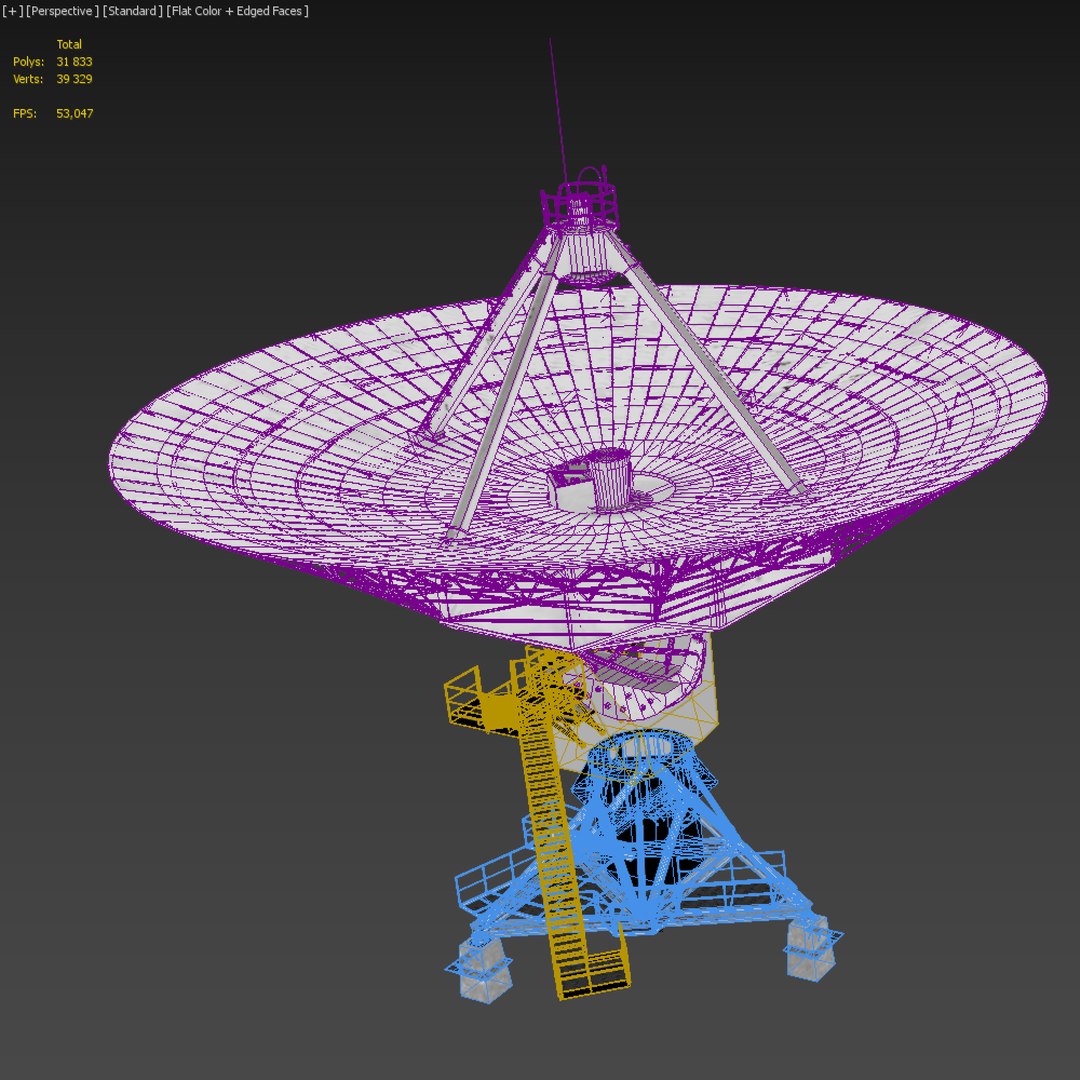 Satellite dish 3D model - TurboSquid 1275292