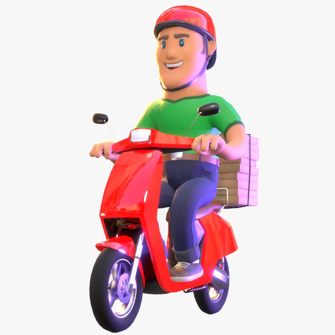 Delivery Guy - Stylized Low Poly Rigged and Animated Character Modelo ...