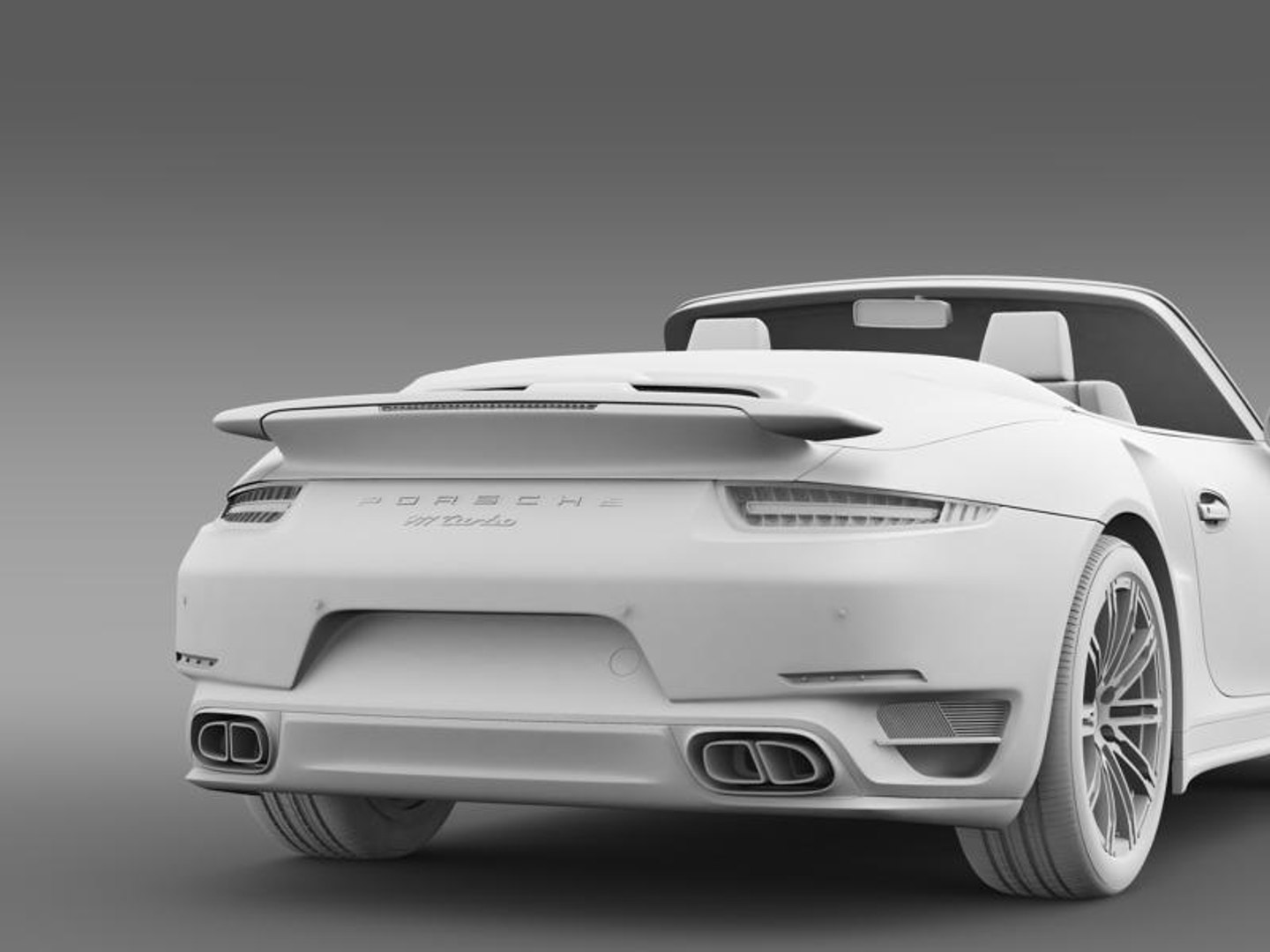 3d Model Porsche 911 Turbo Cabrio