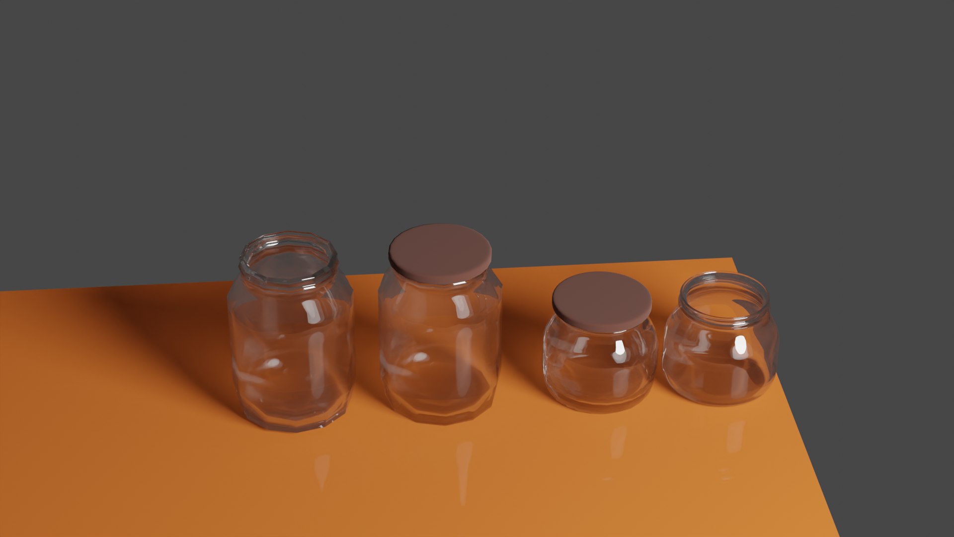 3D Glass Jars Model - TurboSquid 2092431