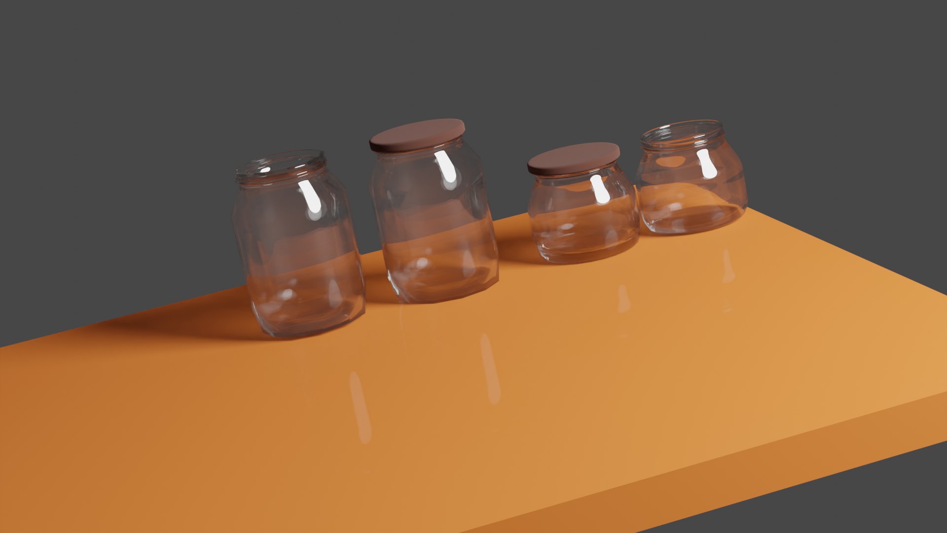 3D Glass Jars Model - TurboSquid 2092431