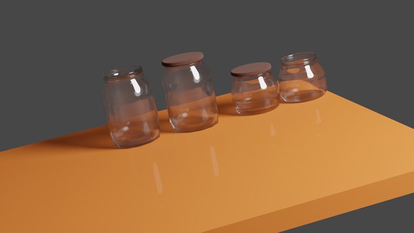 modelo 3d Glass Jars - TurboSquid 2092431