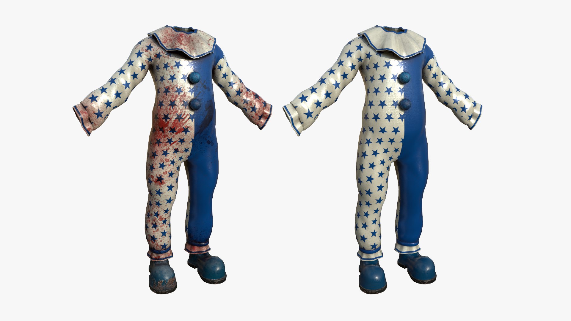 10 Clown Terror Outfit A Collection - Character Design model ...
