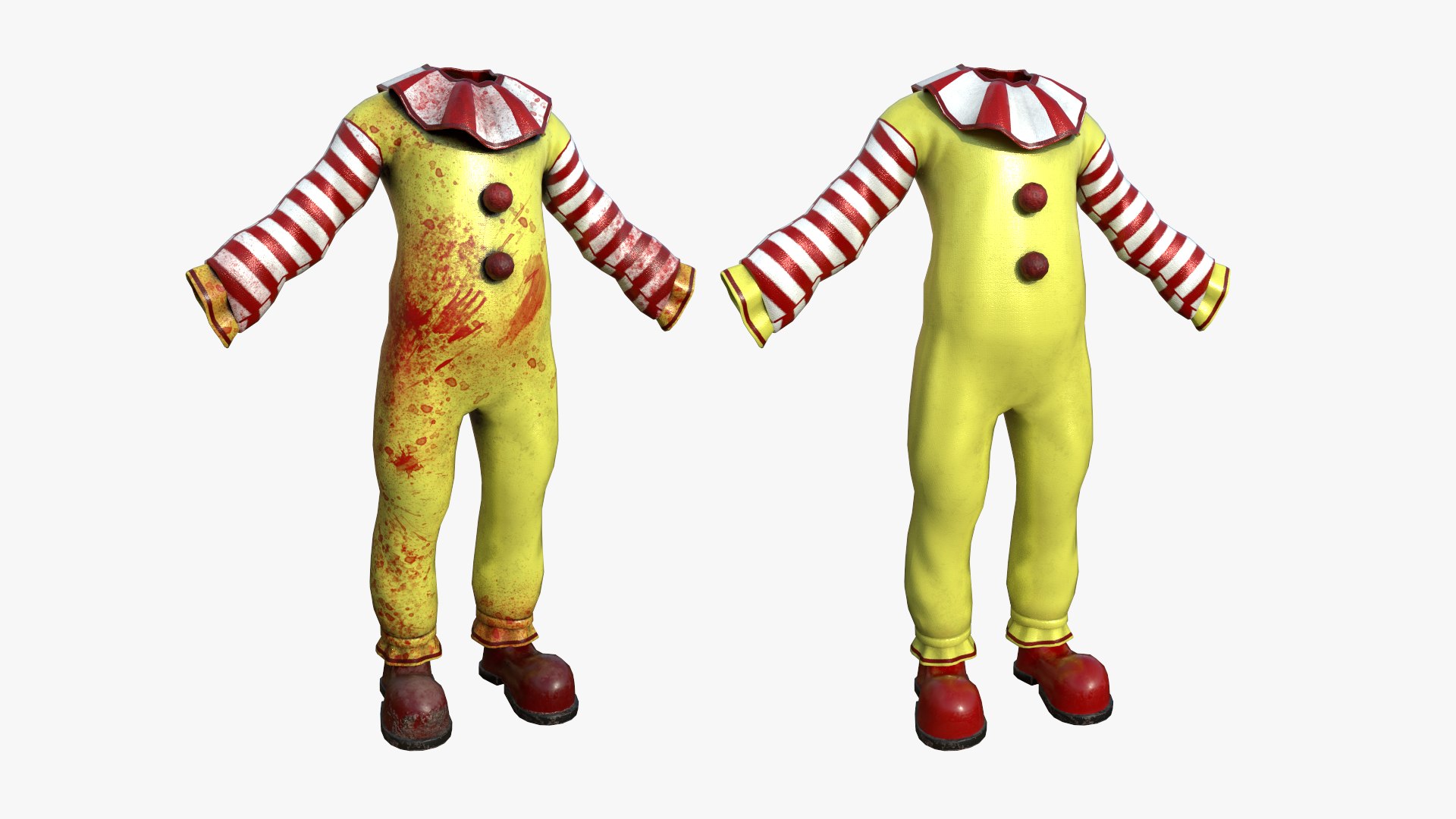 10 Clown Terror Outfit A Collection - Character Design model ...