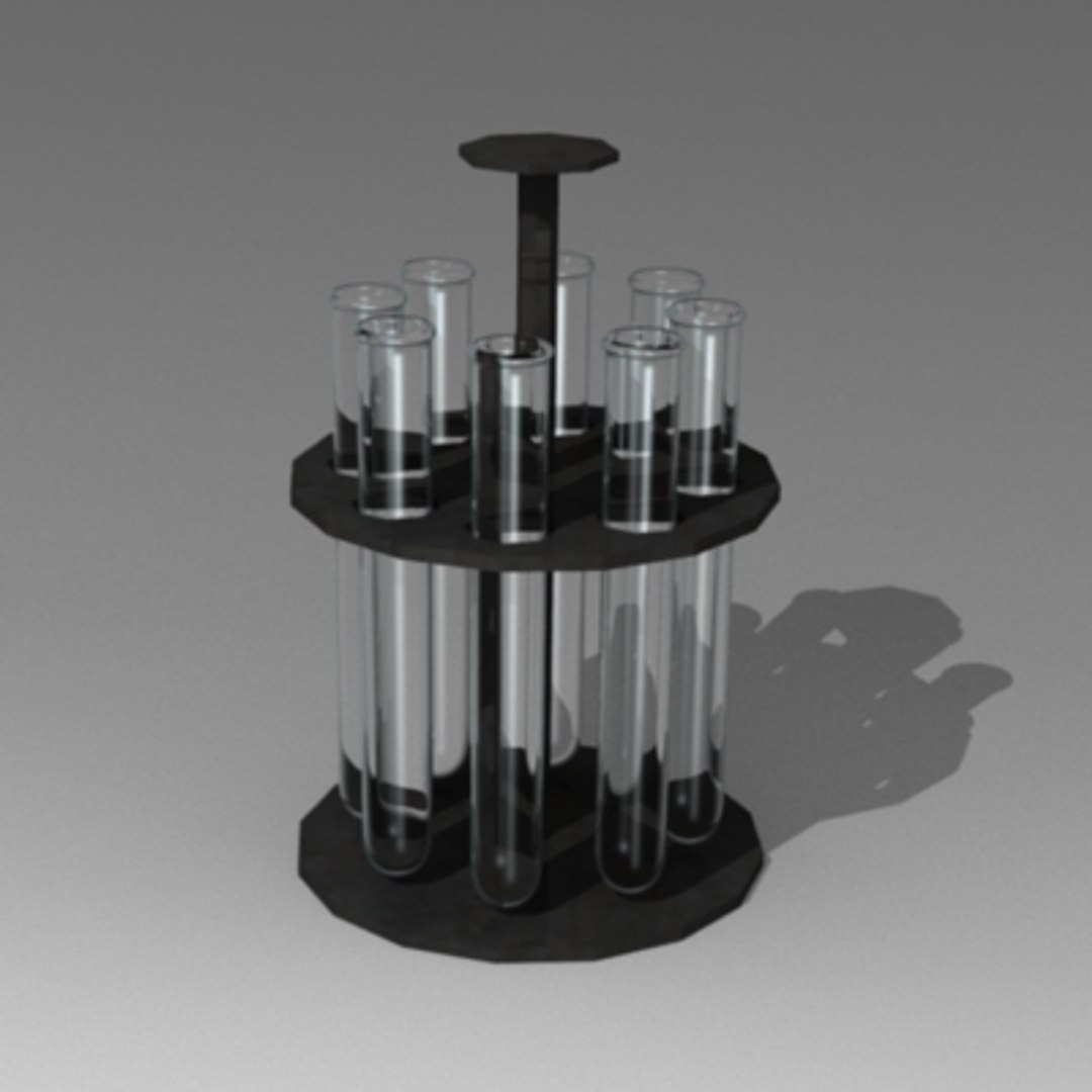 3d Model Test Tubes