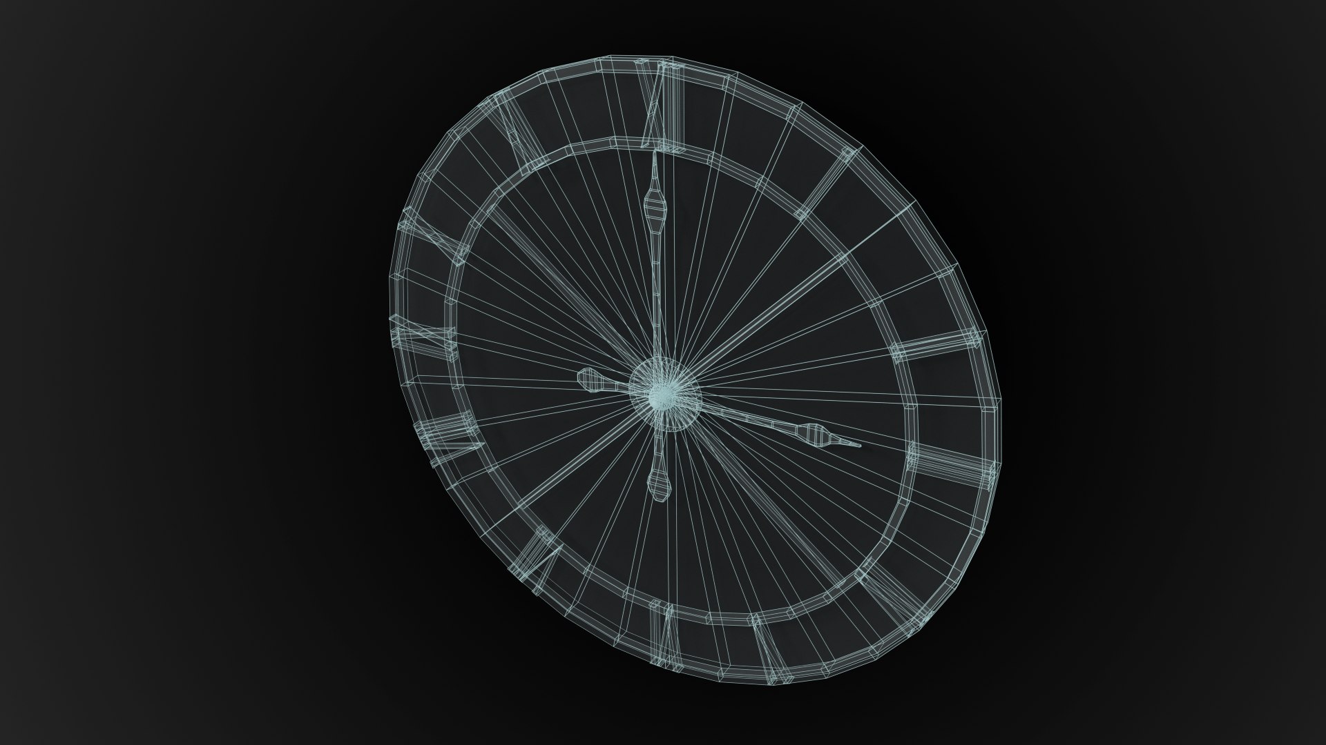 3d model of wall clock