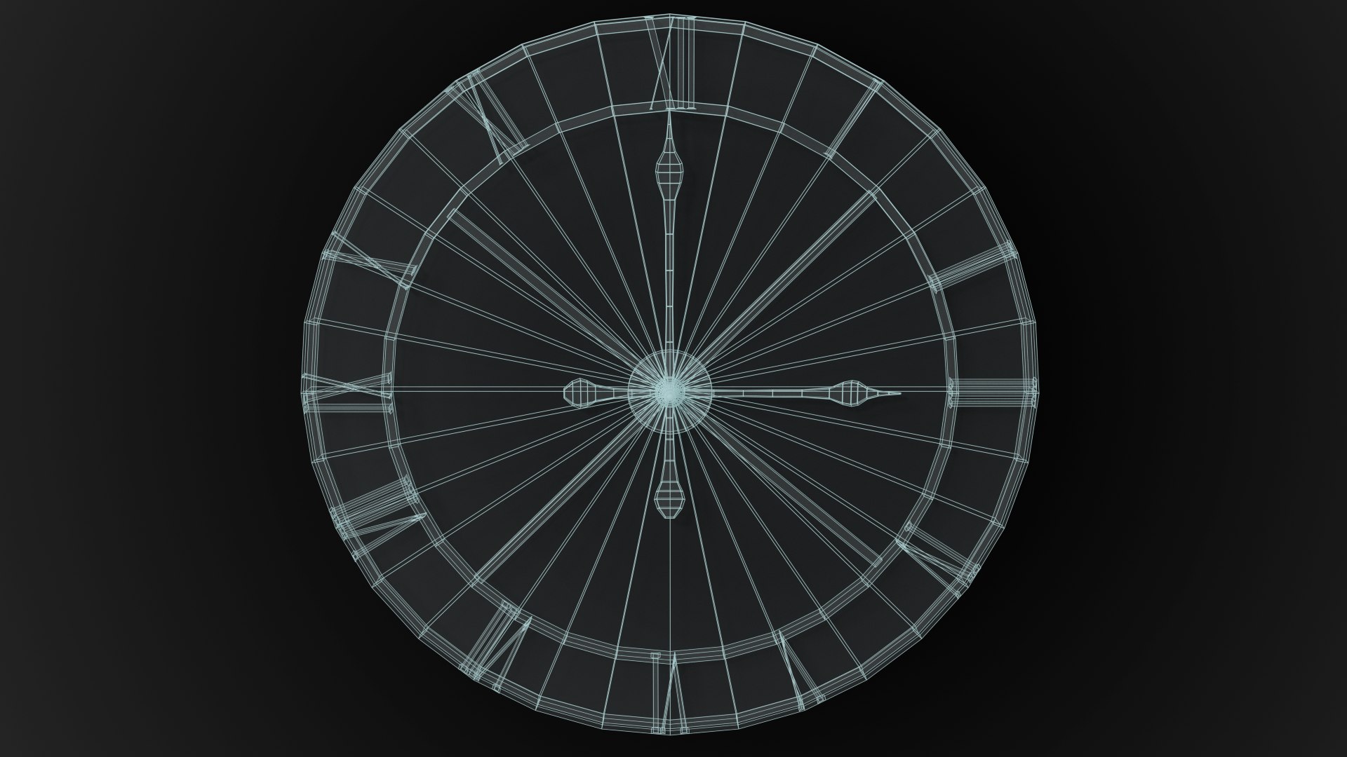 3d model of wall clock