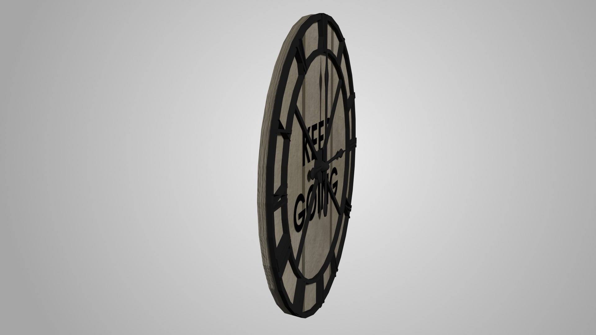 3d model of wall clock