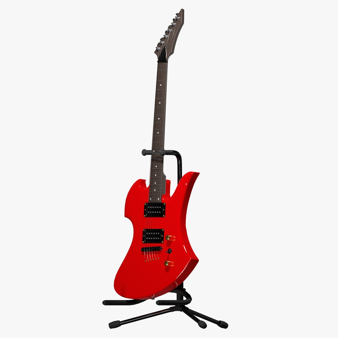 3D B C Rich Mockingbird Electric Guitar model - TurboSquid 2105336