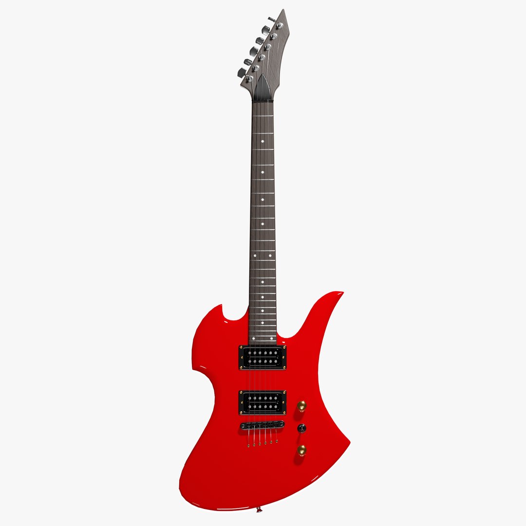 3D B C Rich Mockingbird Electric Guitar Model - TurboSquid 2105336