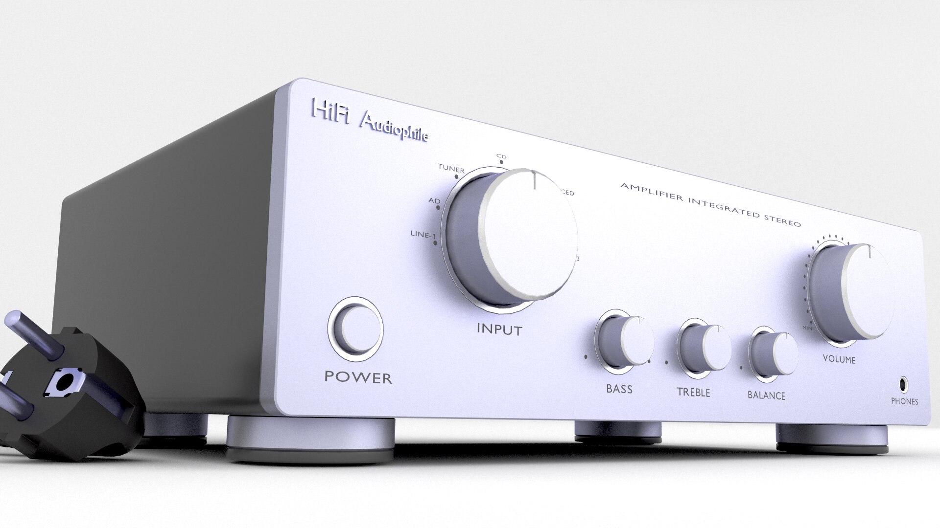 3D Model Hi-fi Amplifier - TurboSquid 1586994