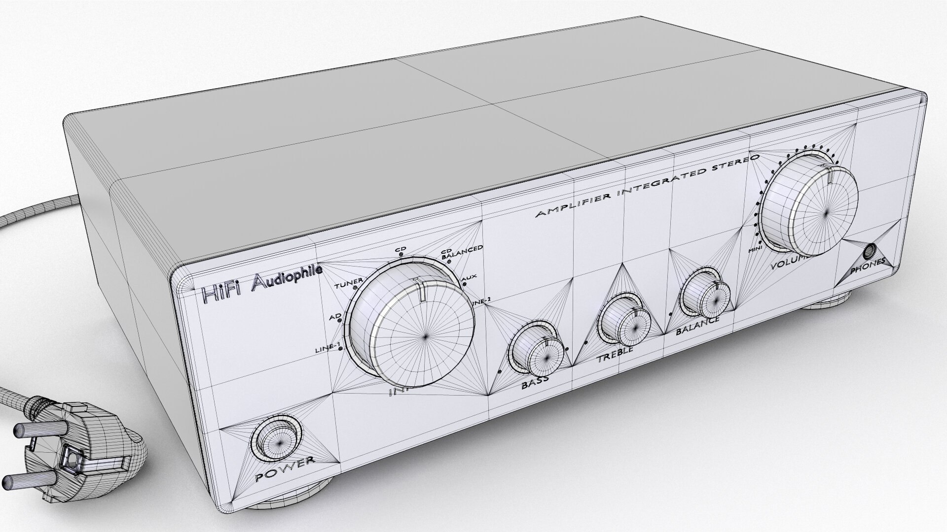 3D Model Hi-fi Amplifier - TurboSquid 1586994