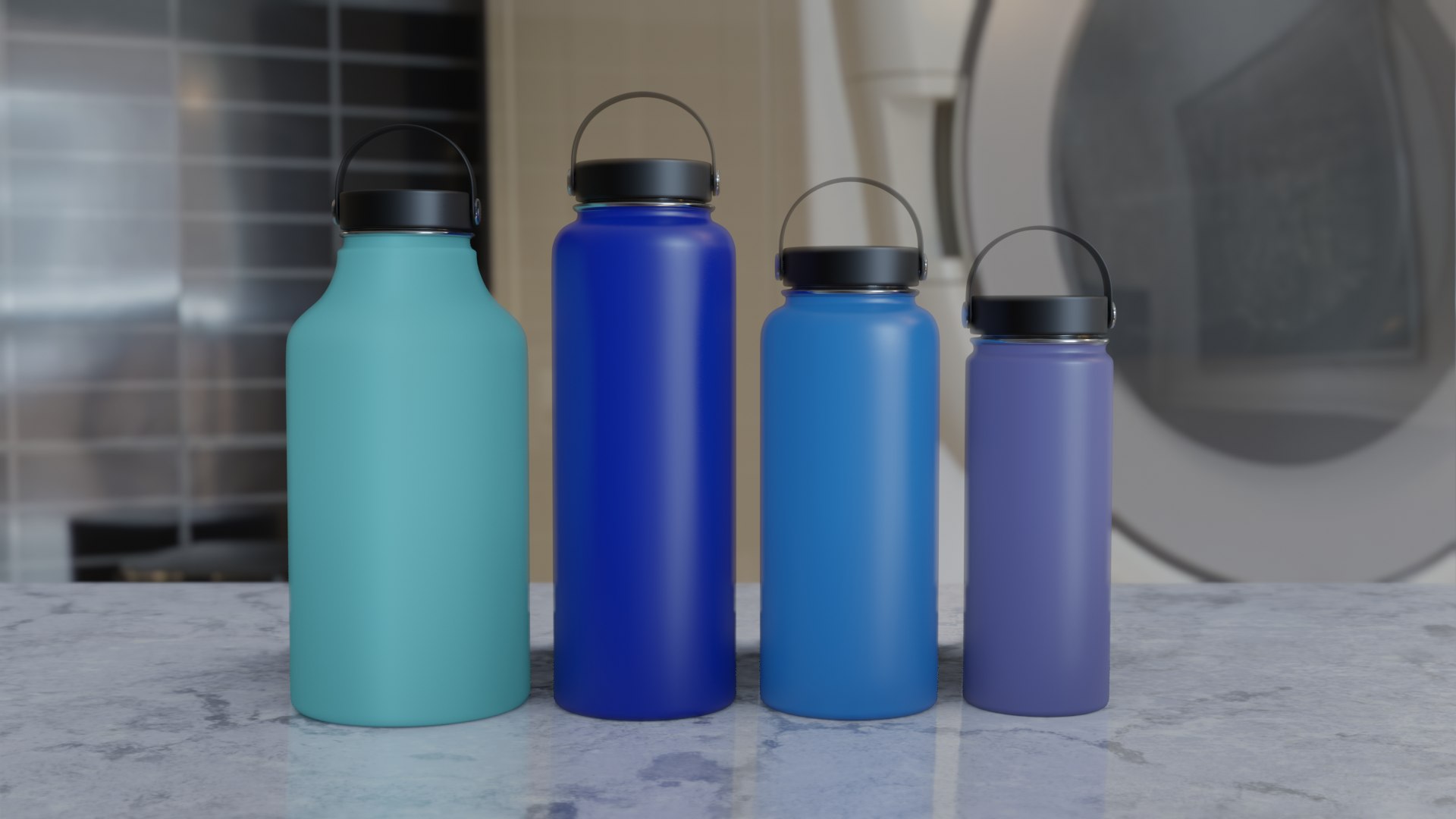 3D Pack Hydro Flasks Model - TurboSquid 1556164