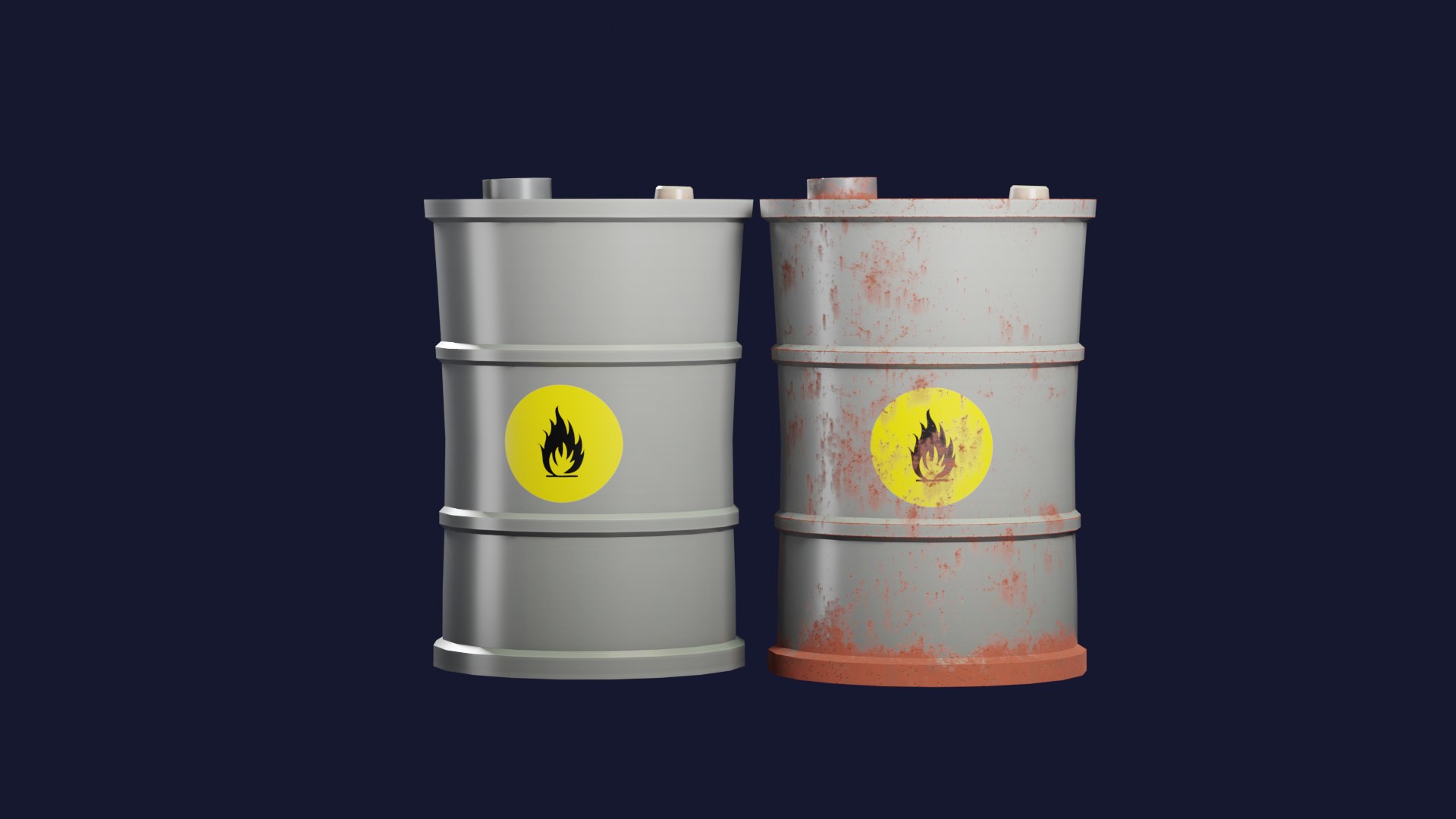 Stylized Low-poly Oil Barrel 3D Model - TurboSquid 2067926