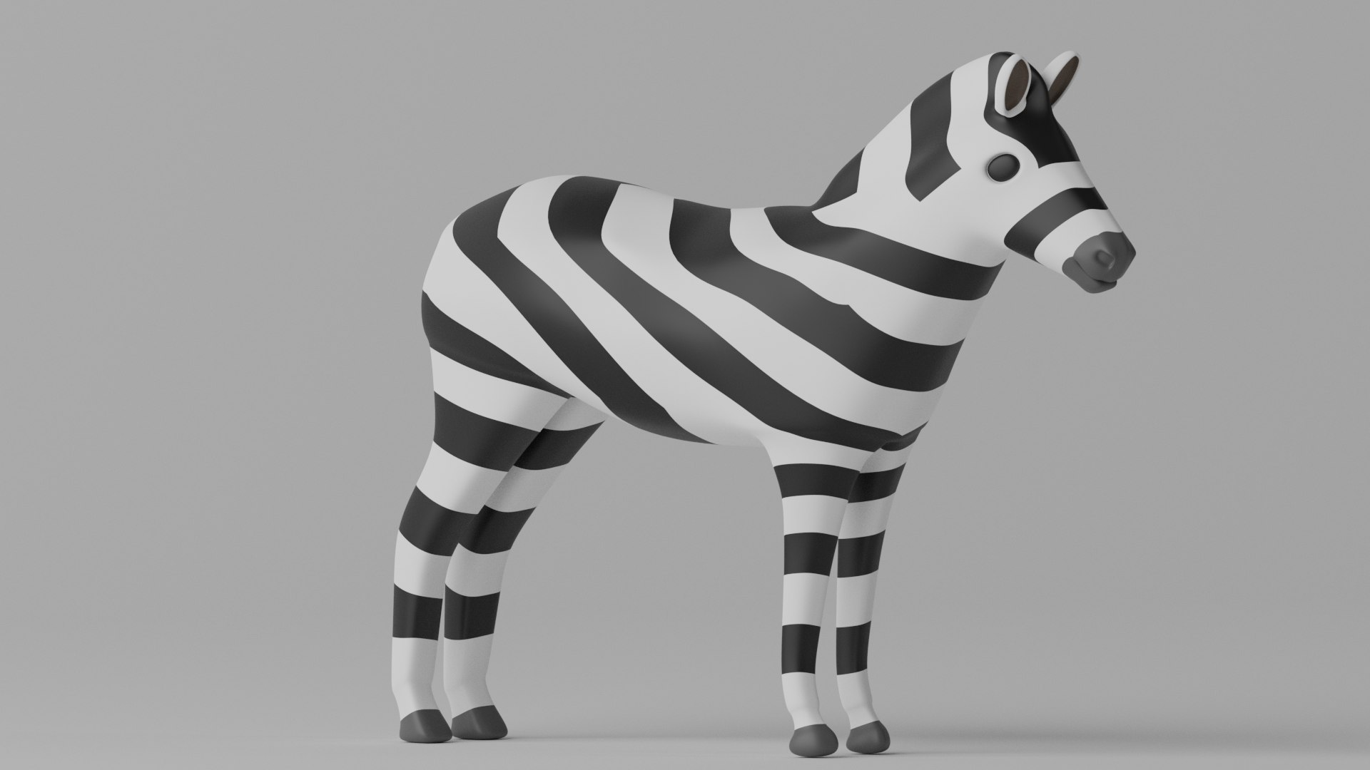 Cartoon Cute Zebra 3D - TurboSquid 2174056