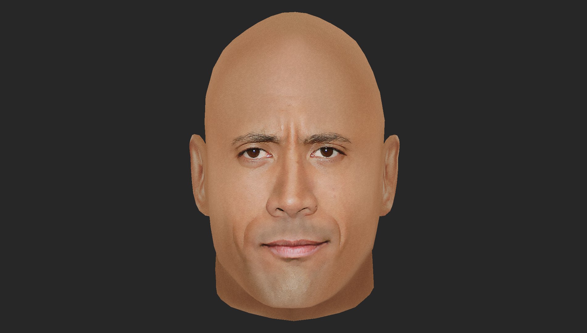 Dwayne johnson - head 3D model - TurboSquid 1650807