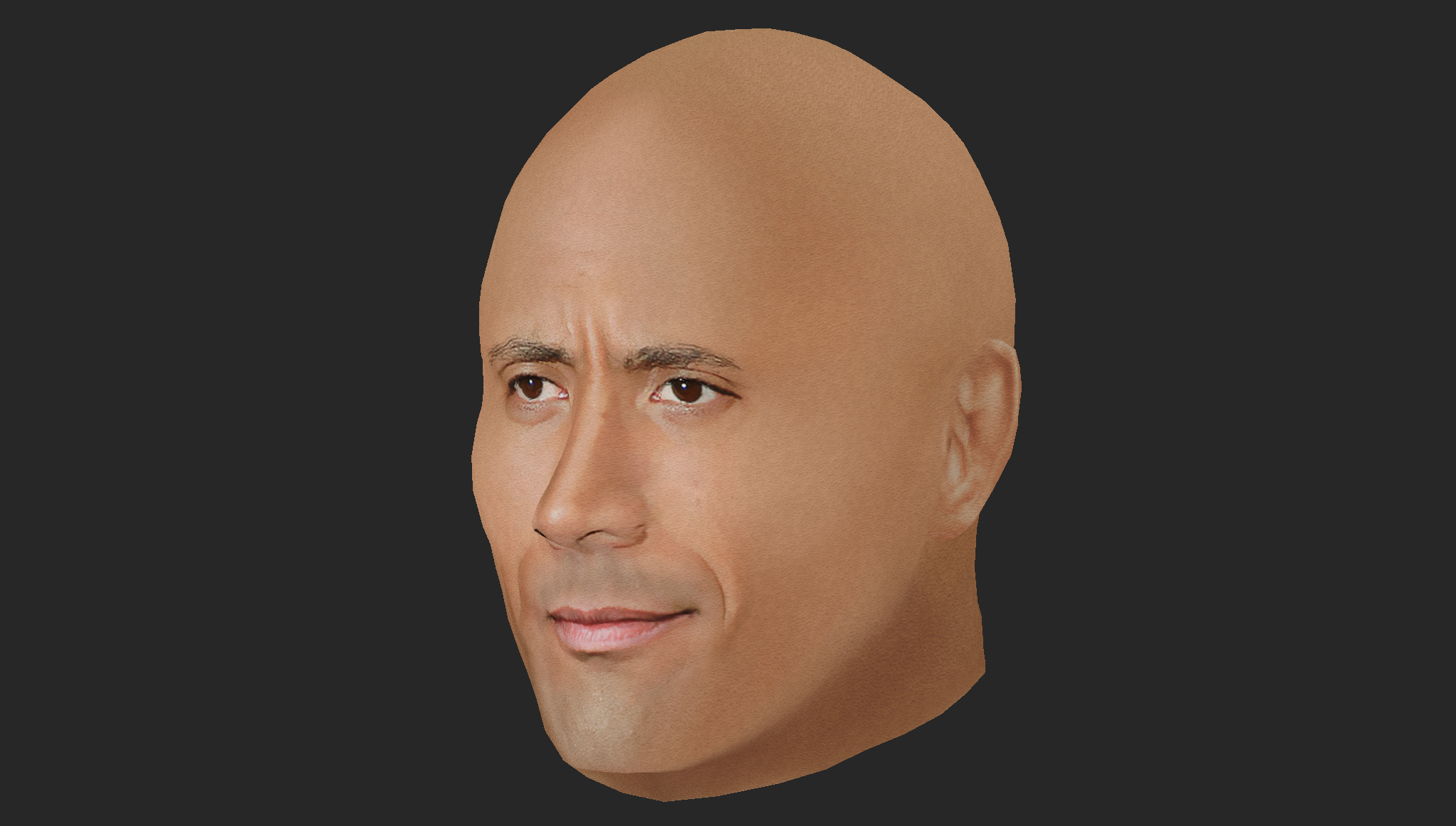 Dwayne johnson - head 3D model - TurboSquid 1650807