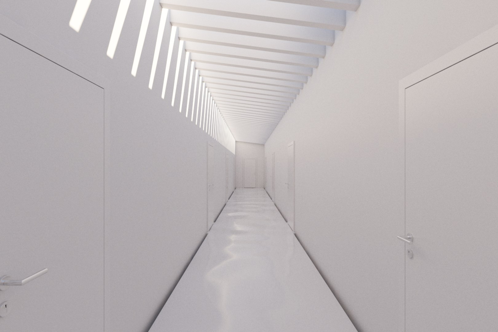 3D Hall Hallway Model - TurboSquid 1431311