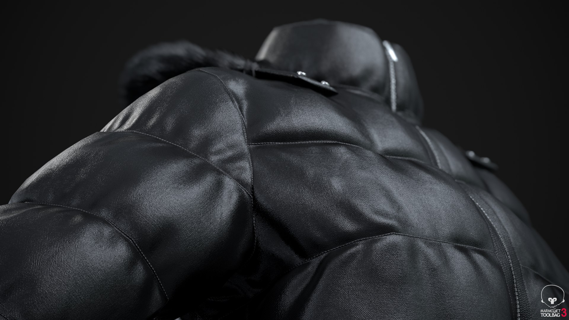 3D Black Winter Jacket - TurboSquid 1787696