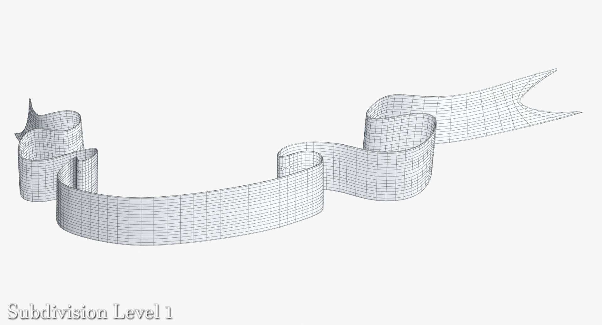 Ribbon 2 3d Model